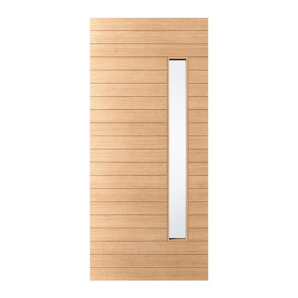 ETO DOORS Albany 42 in. x 96 in. Universal/Reversible 1 Lite White ...