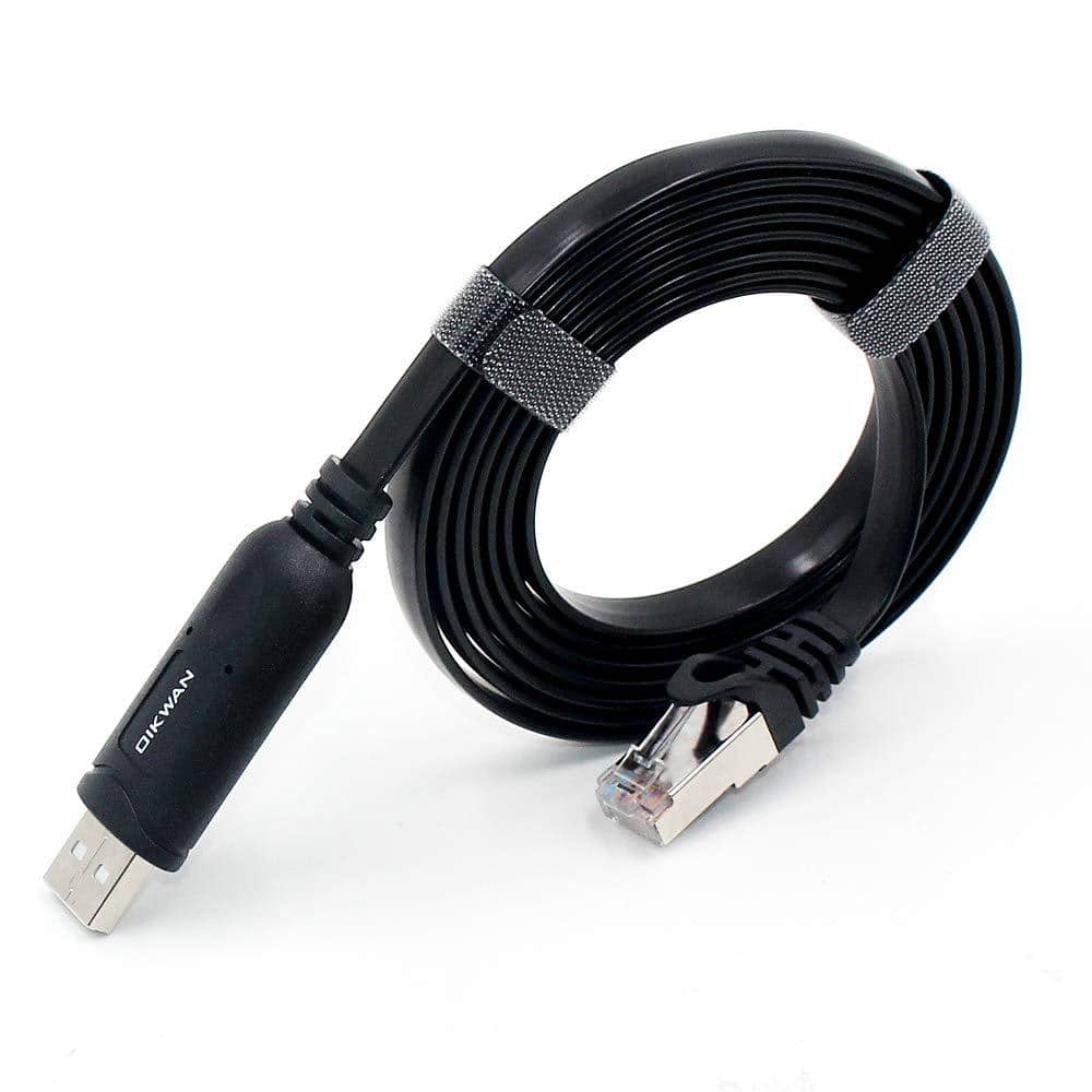 Lukyamzn Essential 6 ft. USB to RJ45 Serial Console UART Cable Black ...