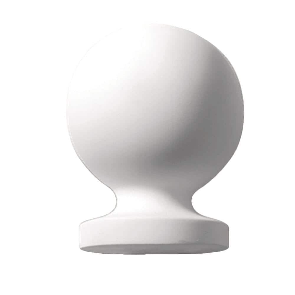 Fypon 12-7/8 in. x 10 in. x 10 in. Polyurethane Post Ball Top Finial ...