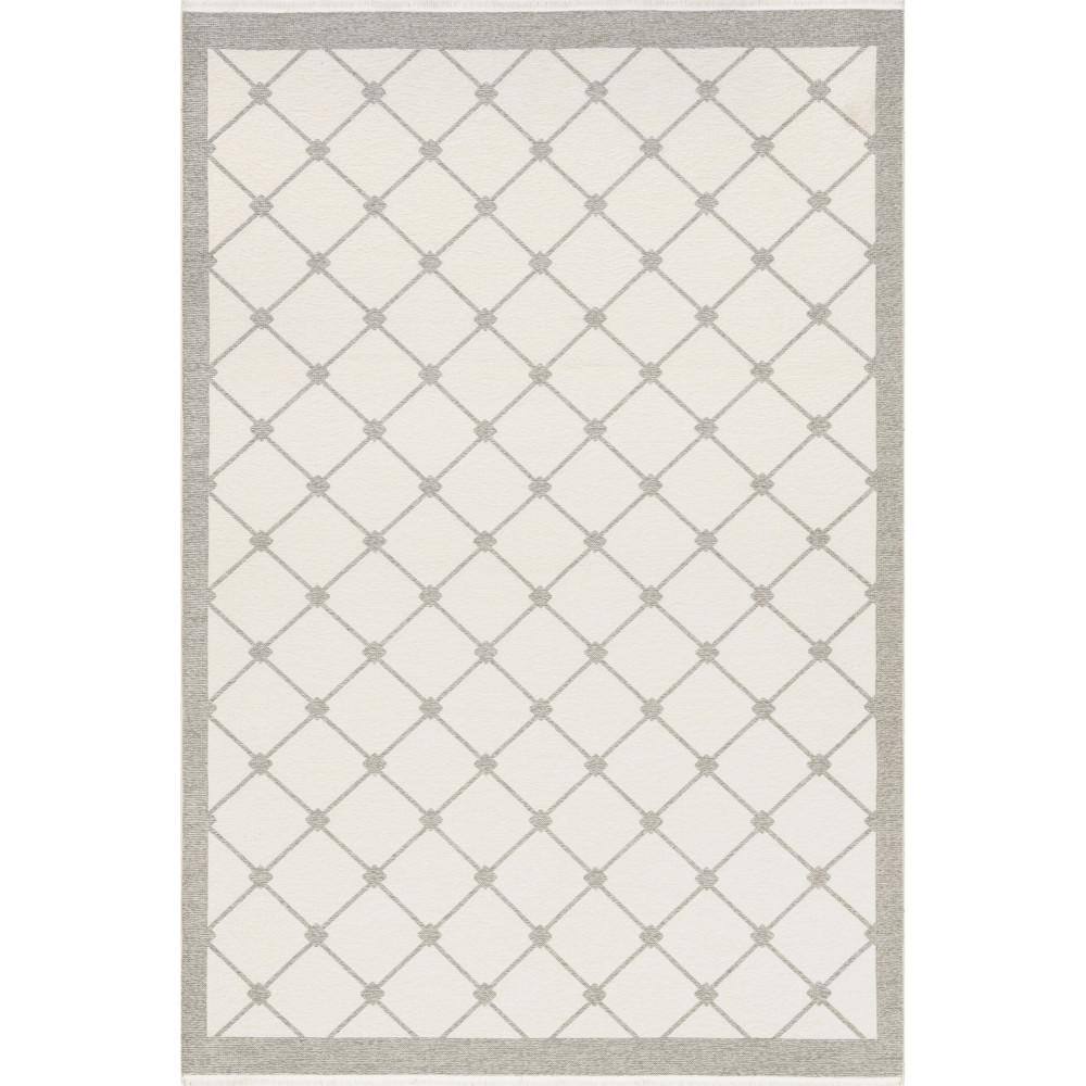 nuLOOM Amiyah Reversible Machine Washable Light Grey 4 ft. x 6 ft ...