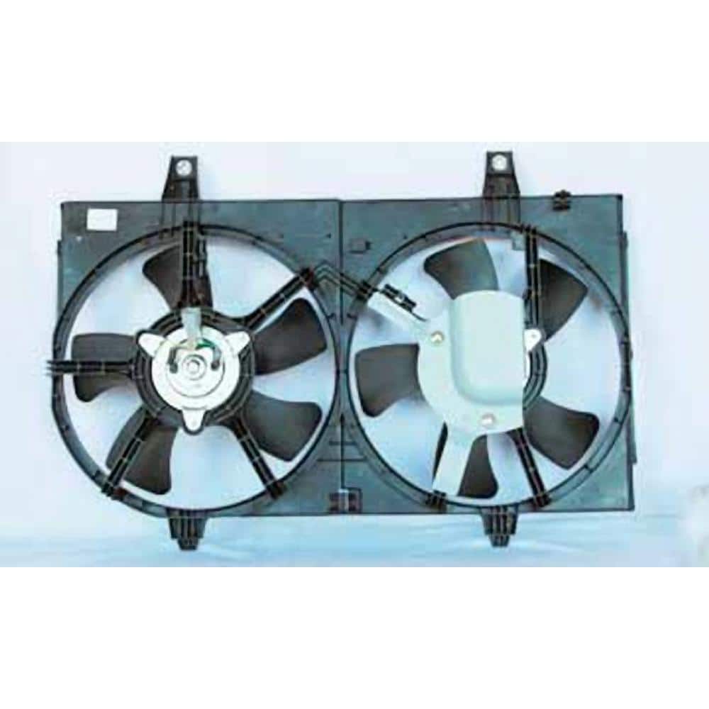 TYC Dual Radiator and Condenser Fan Assembly 2002-2003 Nissan Maxima ...