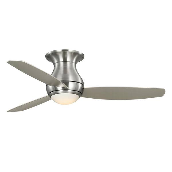 Kathy Ireland Curva Sky 52 in. Indoor Brushed Steel Ceiling Fan with ...