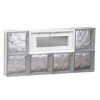 Clearly Secure 31 in. x 13.5 in. x 3.125 in. Frameless Wave Pattern ...