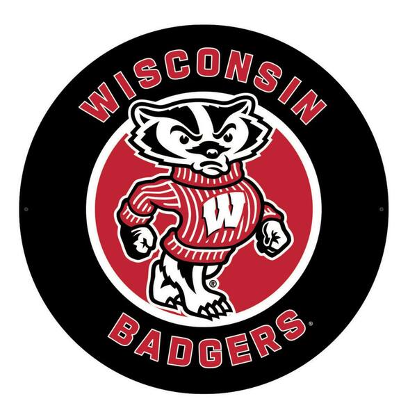 Evergreen University of Wisconsin-Madison Round 23 in. Plug-in LED ...