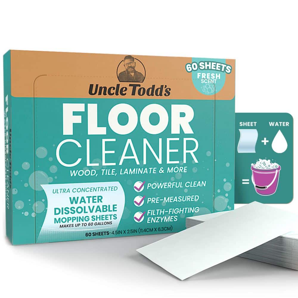 Uncle Todd's 1 Gal. Floor Cleaner Sheets (60-Count) UT-FCS-60 - The ...