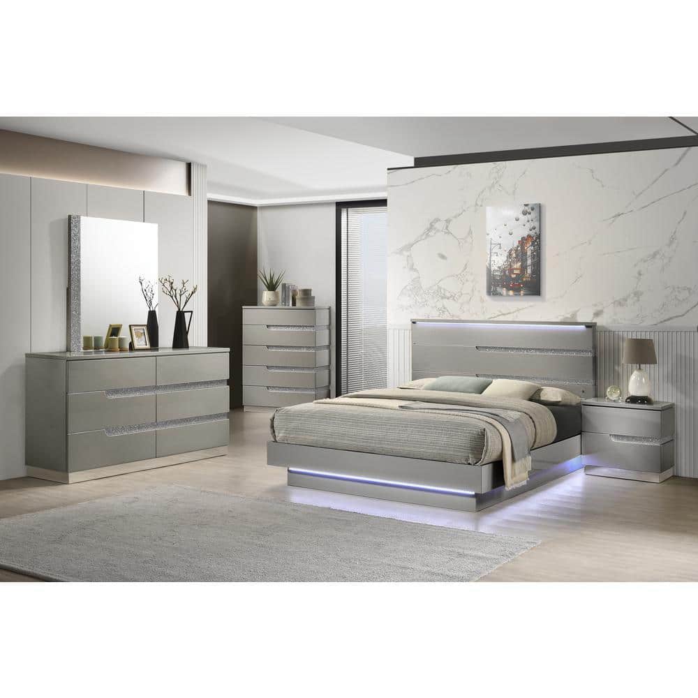 NEW CLASSIC HOME FURNISHINGS New Classic Furniture Paradox 5-Piece Gray ...