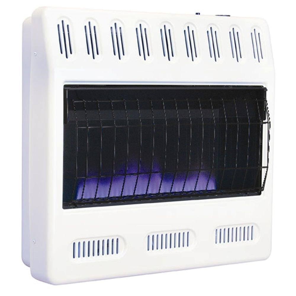 Williams Blue Flame Vent-Free Wall Heater 30,000 BTU Propane Gas with ...