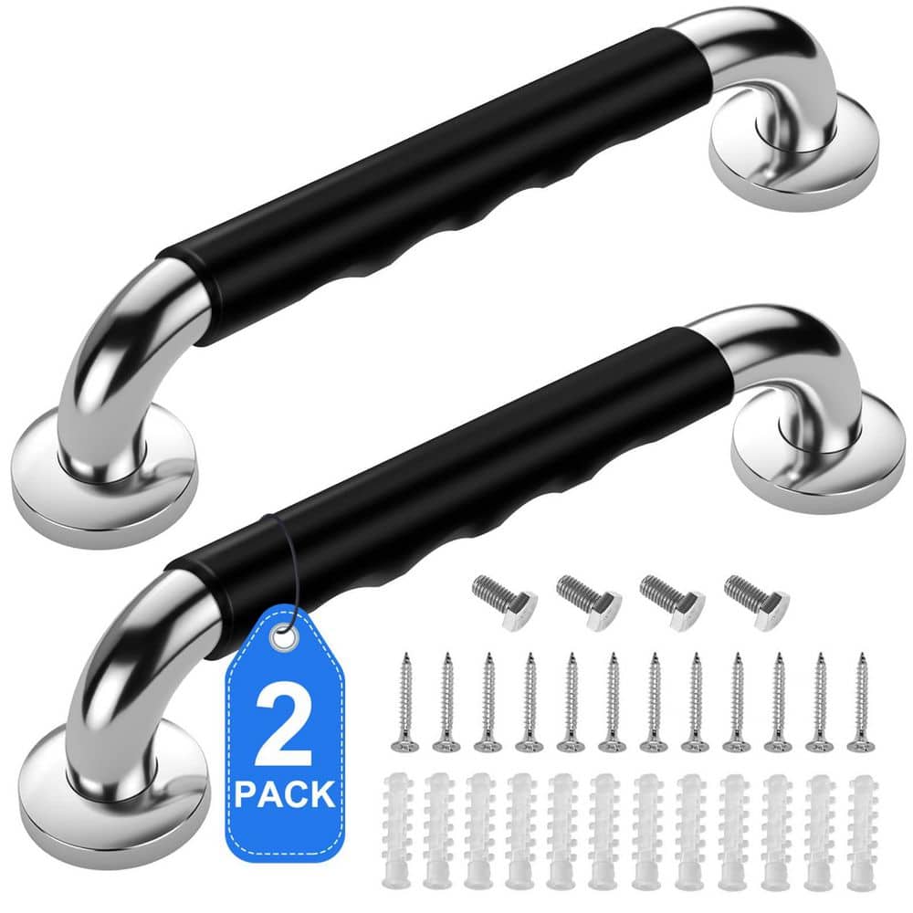 Wudkey 2 Pack 16 in. Grab Bars Anti Slip Safety Bath Toilet Rail for ...