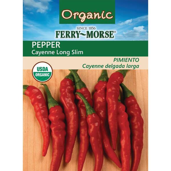 Ferry-Morse Organic Pepper Cayenne Long Slim Seed 0920 - The Home Depot