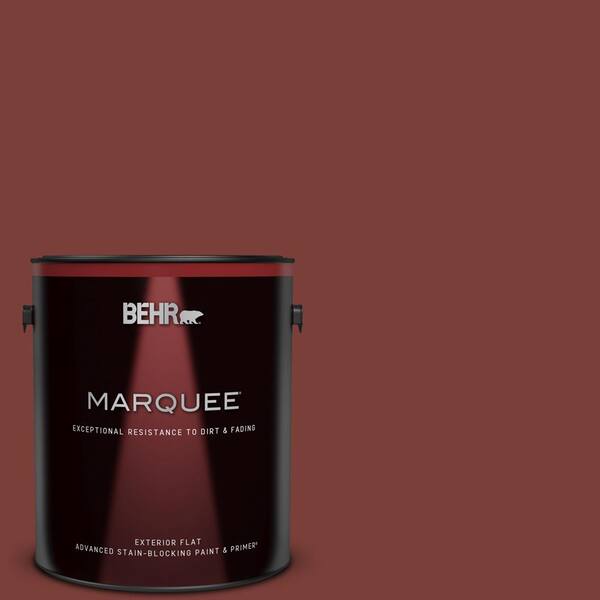 BEHR MARQUEE 1 gal. #PPU2-02 Red Pepper Flat Exterior Paint & Primer ...