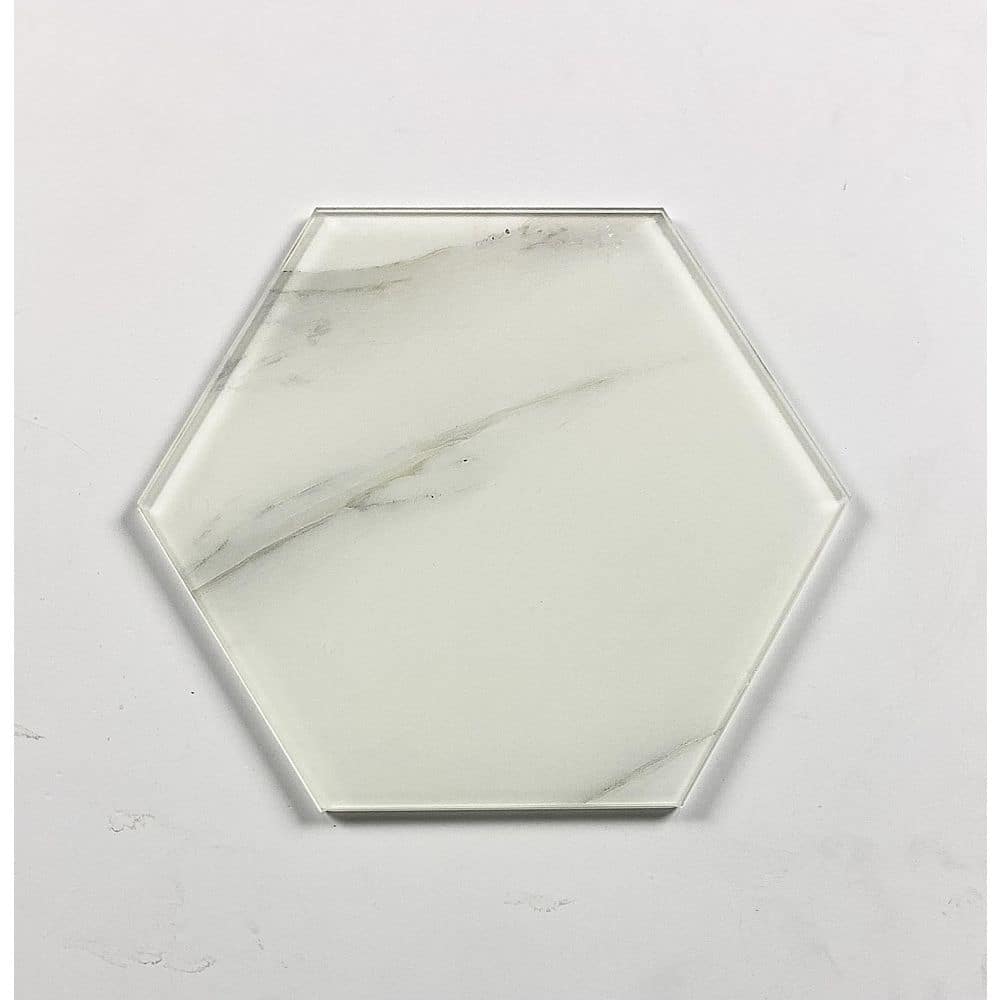 ABOLOS Tuscan Designs Large Format Hexagon 8 in. x 8 in. Glossy ...