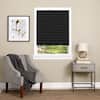 ACHIM 1-2-3 Black Cordless Room Darkening Pleated Vinyl Window Shade 48 ...
