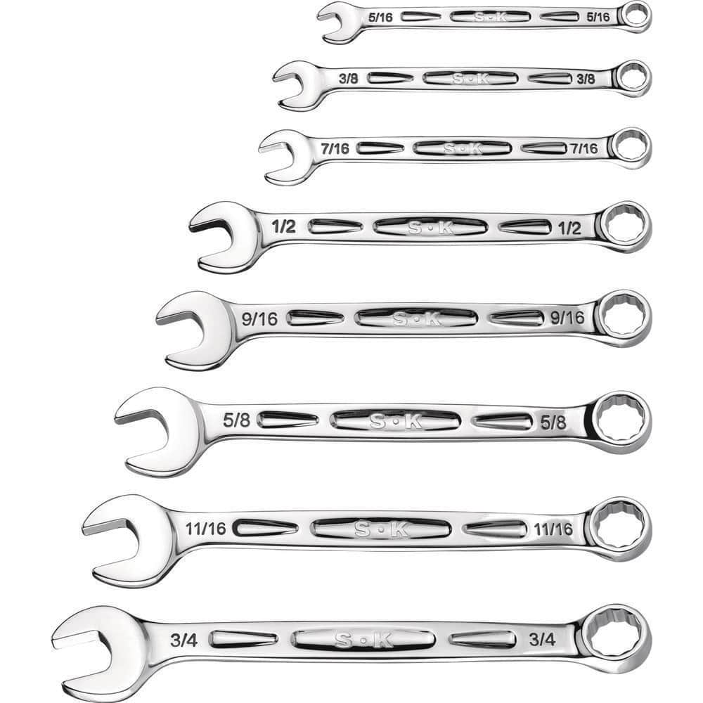 SK SK01365 SAE Combination Wrench Set (8-Piece) SK01365 - The Home Depot