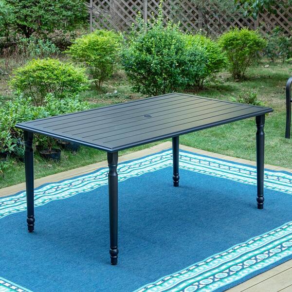 PHI VILLA Rectangle Metal Patio Outdoor Dining Table THD-PV-428 - The ...