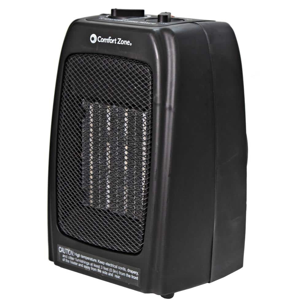 Comfort Zone Energy Save 1500-Watt Electric Ceramic Space Heater with ...