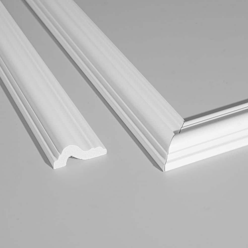 Art3d 0.65 in. D x 1.6 in. W x 56.3 in. L Finished Polystyrene Pre ...