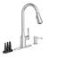 MOEN Venango Single-Handle Pull-Down Sprayer Kitchen Faucet with Reflex ...