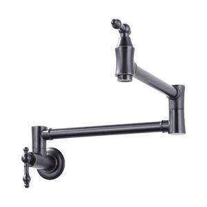 AVITAS Brass Wall Mouned Pot Filler Kitchen Faucet, Modern Kitchen ...
