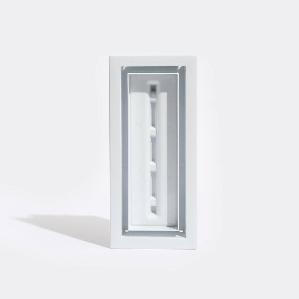 FITTES Framed Floor Vent (Lite) 3 in. x 10 in. White LITE3X10WHT - The ...