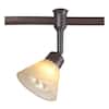 Commercial Electric 1-Light Bronze Flexible Track Lighting Head with ...