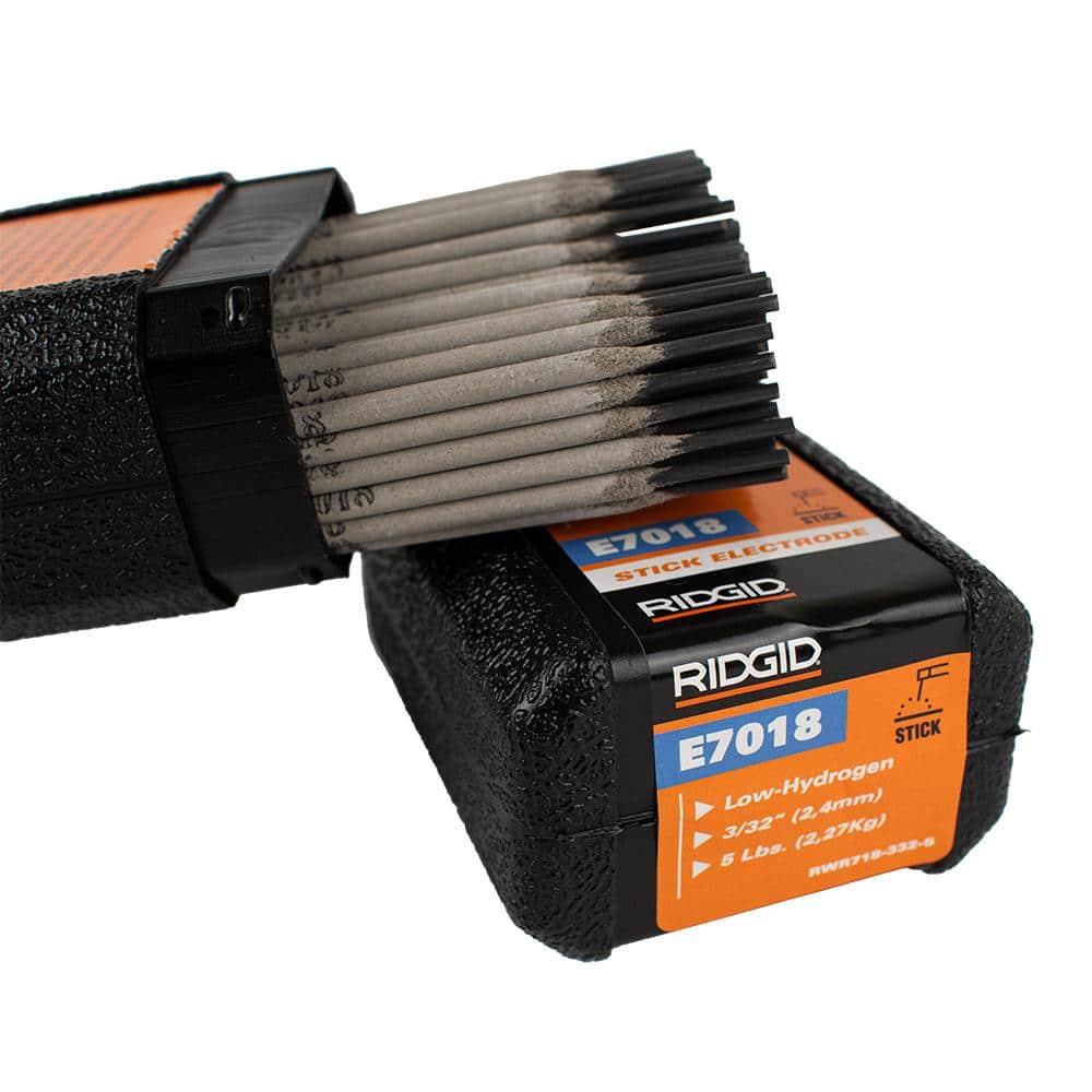 RIDGID 3/32 in. E7018 Stick Welding Electrode-E7018 for All-Position ...