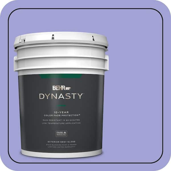 BEHR DYNASTY 5 gal. #P550-4 Water Hyacinth Semi-Gloss Enamel Exterior ...