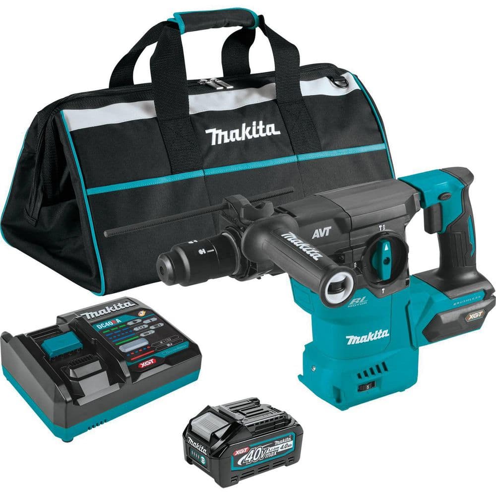Makita 40-Volt maximum XGT Brushless Cordless 1-3/16 in. Rotary Hammer ...