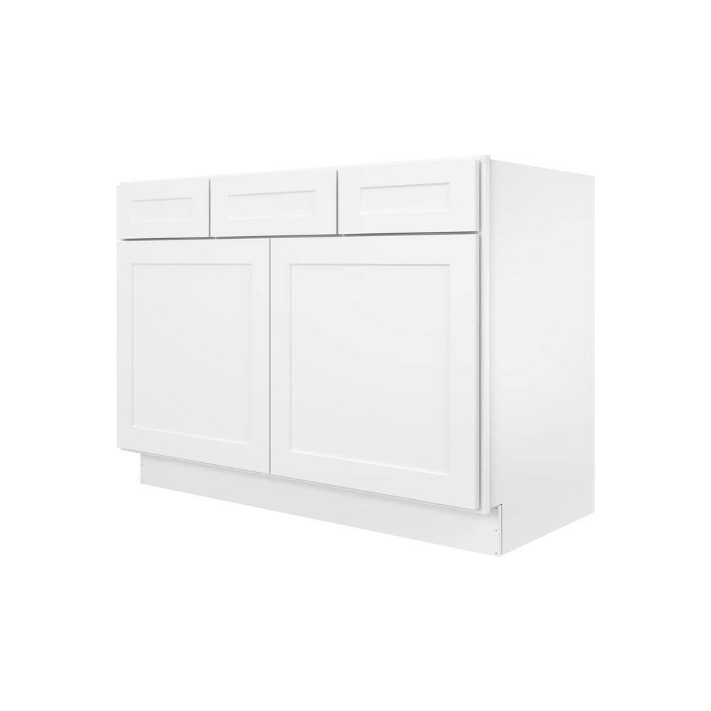 Furinno 48 in. W 21 in. H 34.5 in. D Ready to Assemble Plywood Vanity ...