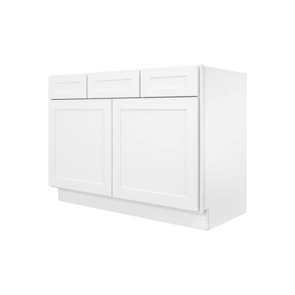 Furinno 48 in. W 21 in. H 34.5 in. D Ready to Assemble Plywood Vanity ...