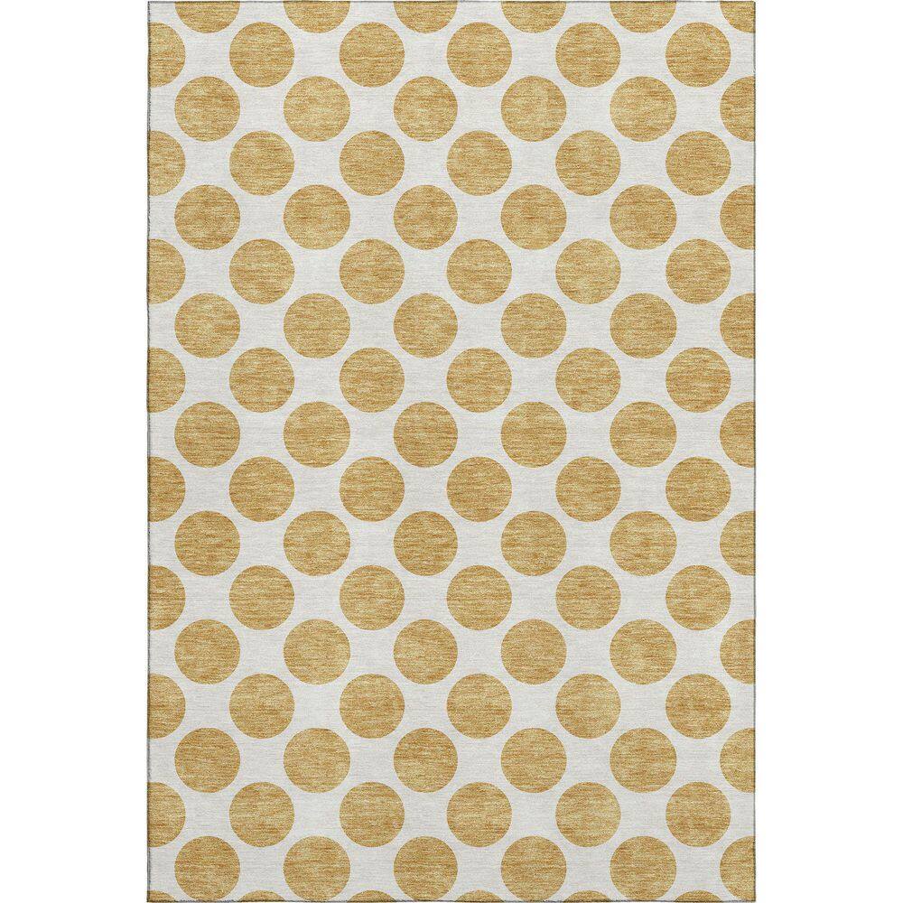 Addison Rugs Mayfield Premium Machine Washable Abstract AMF980 Gold 2 ...