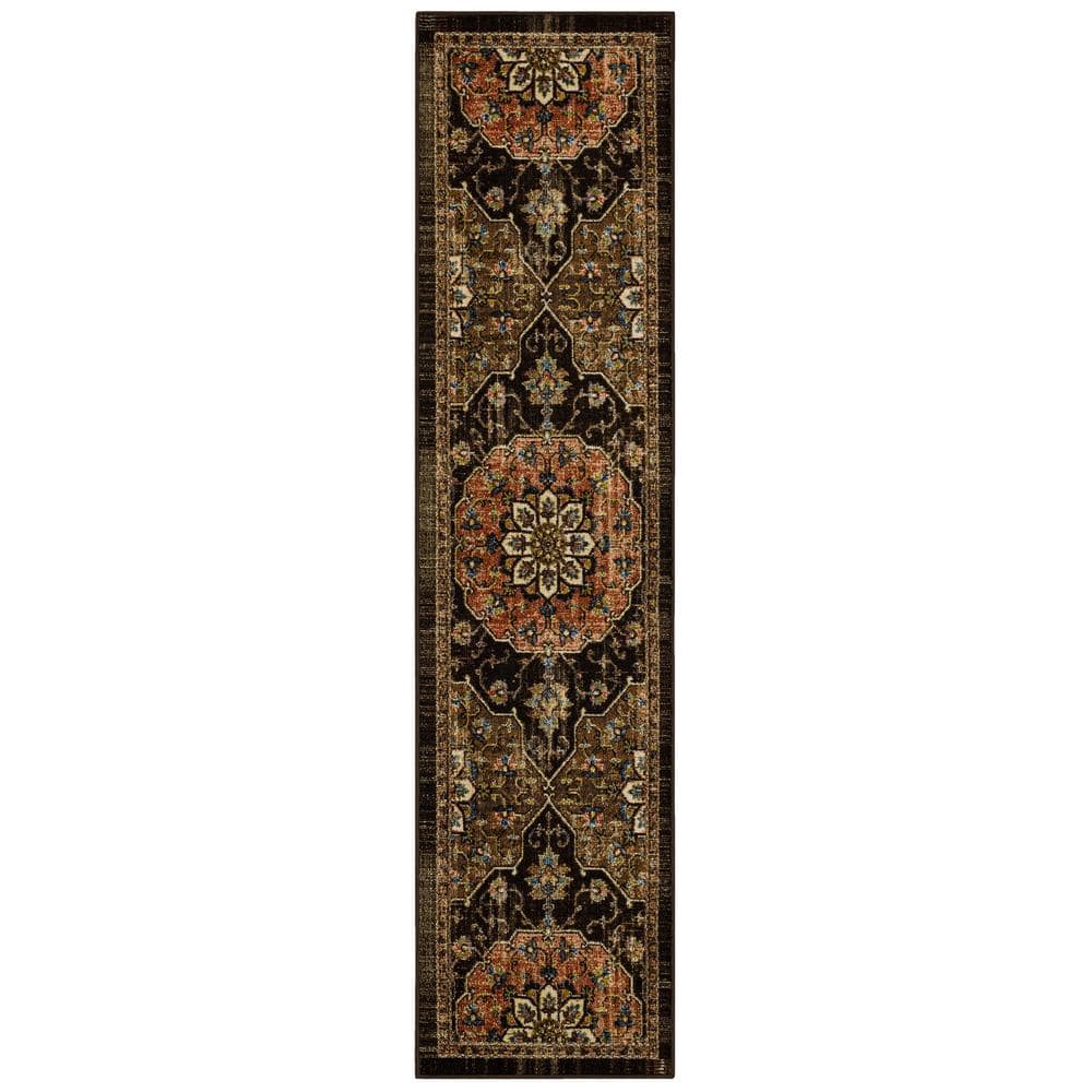 Mohawk Home Vernazza Brown 2 ft. x 8 ft. Runner Rug 820220 - The Home Depot