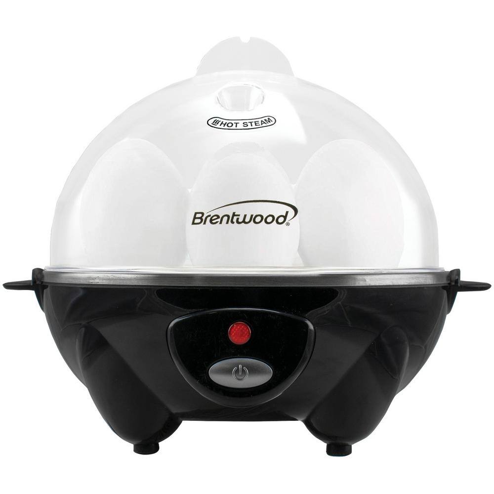 Brentwood 7-Egg Black Electric Egg Cooker with Auto Shut 985114325M ...