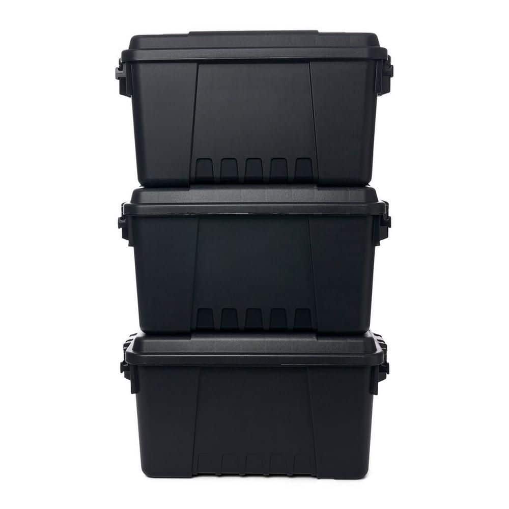 Reviews for Plano 14 Gal. Storage Box in Black 3-Pack | Pg 3 - The Home ...