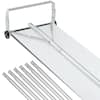VEVOR Snow Roof Rake 30 ft. Reach Aluminium Roof Shovel Slide Cloth ...