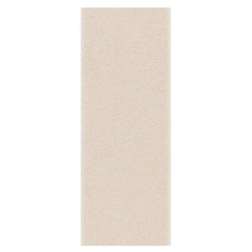 Ottomanson Majestic White Non-Slip Rubberback Solid 3 ft. x 23 ft ...