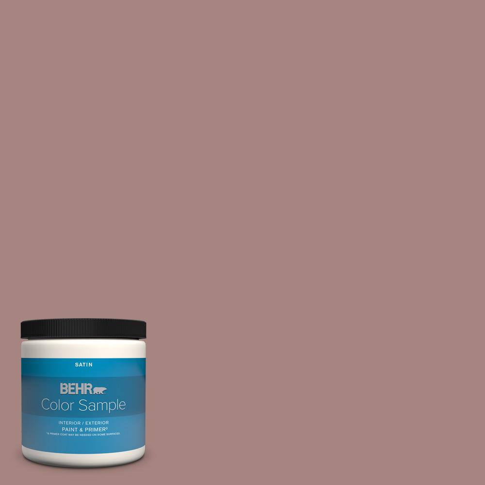 BEHR PREMIUM PLUS 8 oz. #700B-4 Muse Satin Enamel Interior/Exterior ...