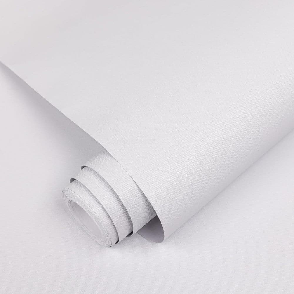 White Solid Color Contact Paper Peel and Stick Wallpaper Roll Set of 2 ...