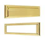 Battic Door Magnetic Mail Slot Cover in Gold Magnetic Mail Slot Cover ...