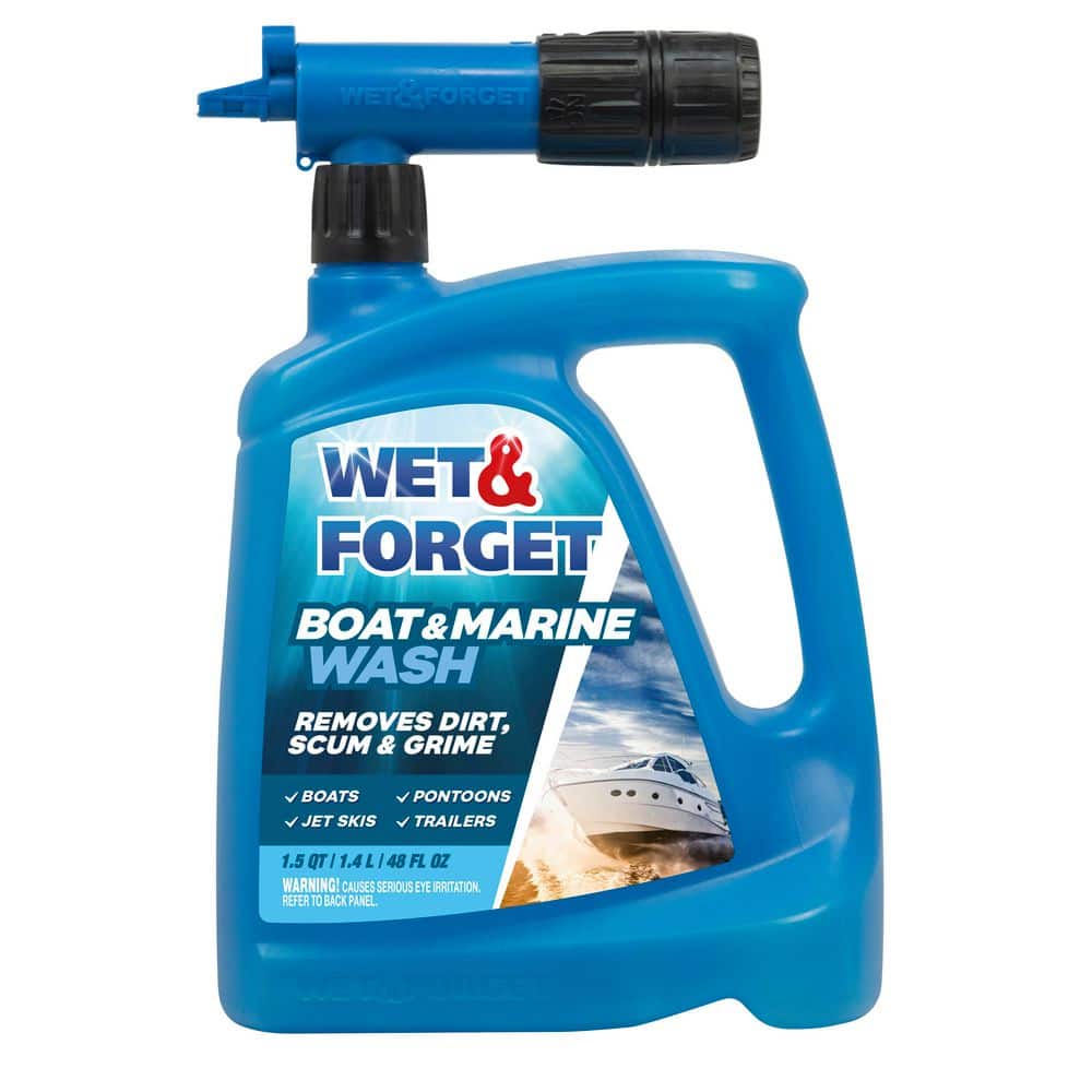 Wet and Forget 48 oz. Boat and Marine Wash Hose End Outdoor Cleaner for ...