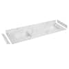 PROOX 72 in. W x 22 in. D Quartz White Rectangular Double Sink Bathroom ...