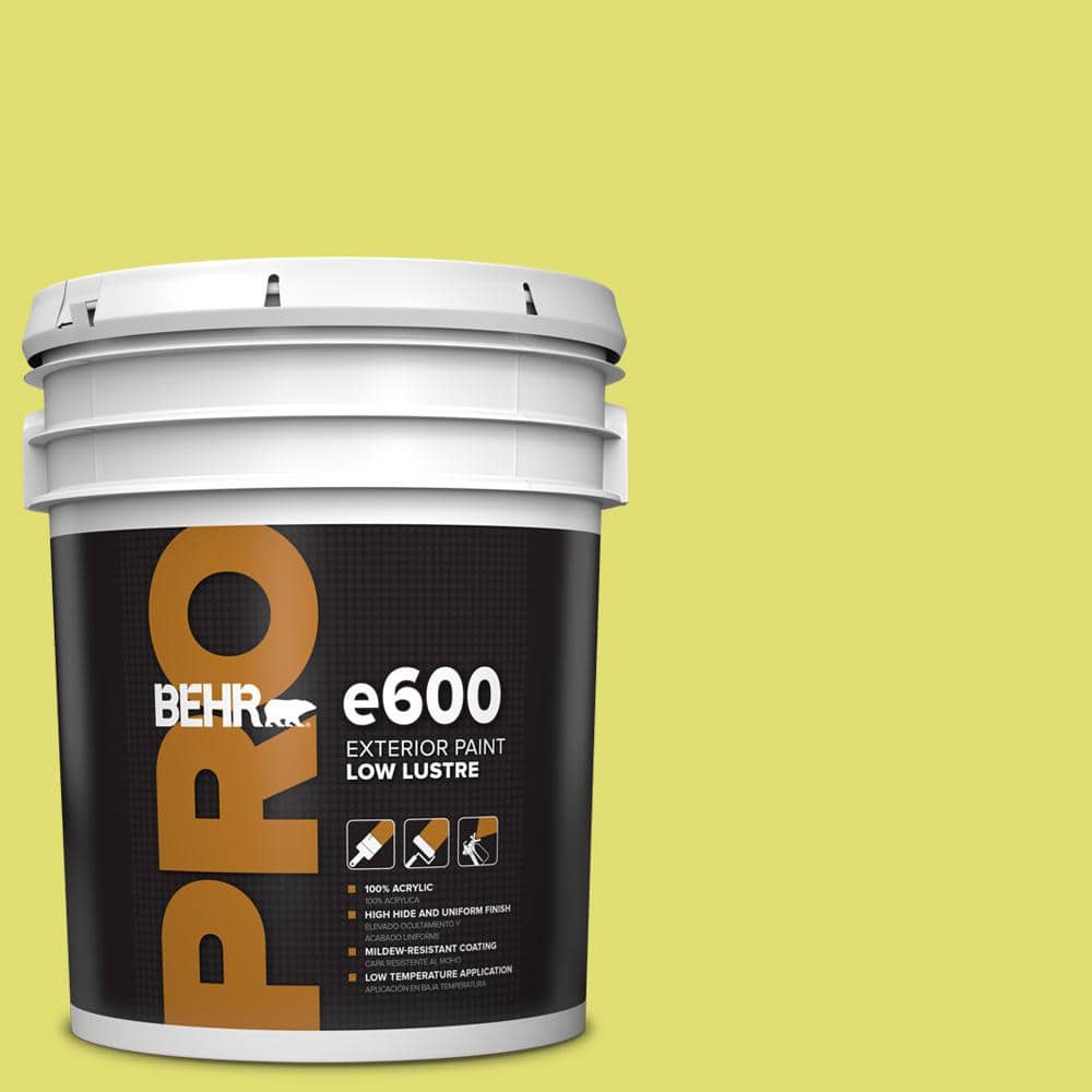 BEHR PRO 5 gal. #400B-4 Citron Low Luster Exterior Paint PR62305 - The ...