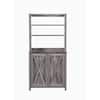 Furniture of America Rubino Dark Gray Baker Rack With Double Doors IDI ...