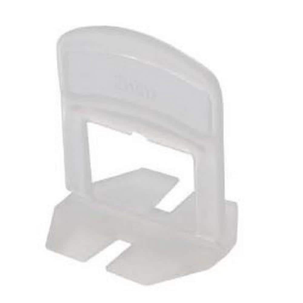 DTA Universal Flatout Clip White 1/8 in. Plastic Tile Leveling Spacer ...