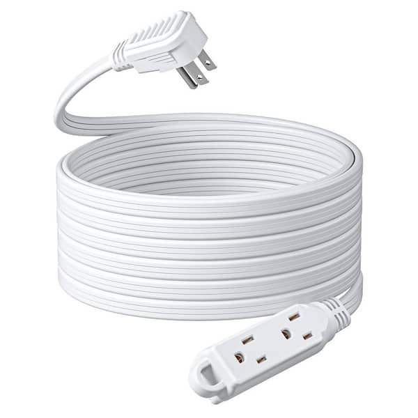 25 ft. 16/3 Gauge SPT-3 Indoor Extension Cord with Tri-tap Lighted End ...