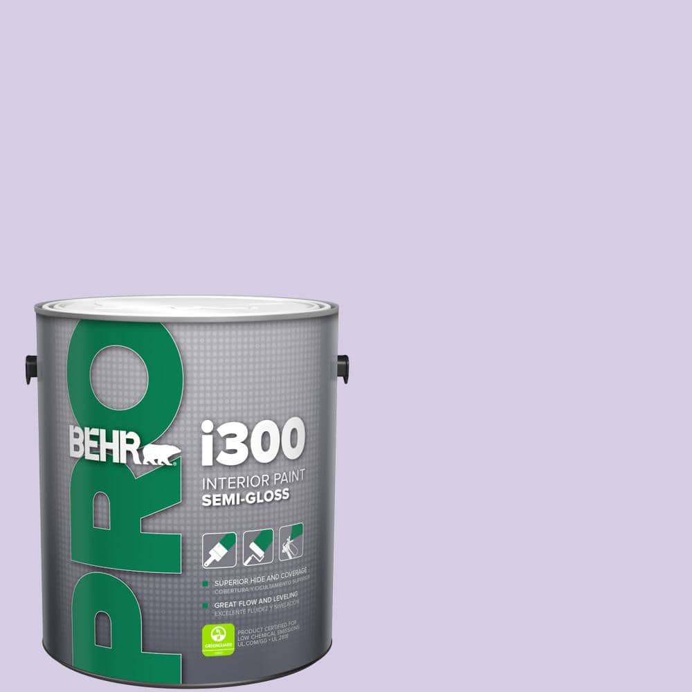 BEHR PRO 1 gal. #640A-3 Potentially Purple Semi-Gloss Interior Paint ...