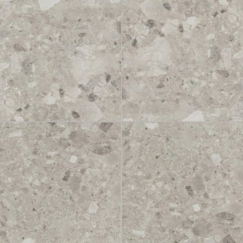 Bedrosians Sample-Frammenta 4 in. x 5 in. Light Grey Porcelain Floor ...