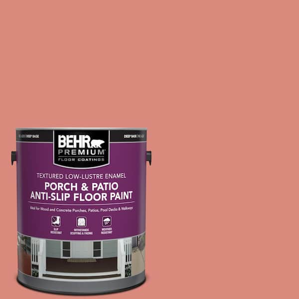 BEHR PREMIUM 1 gal. #M170-5 Indian Sunset Textured Low-Lustre Enamel ...