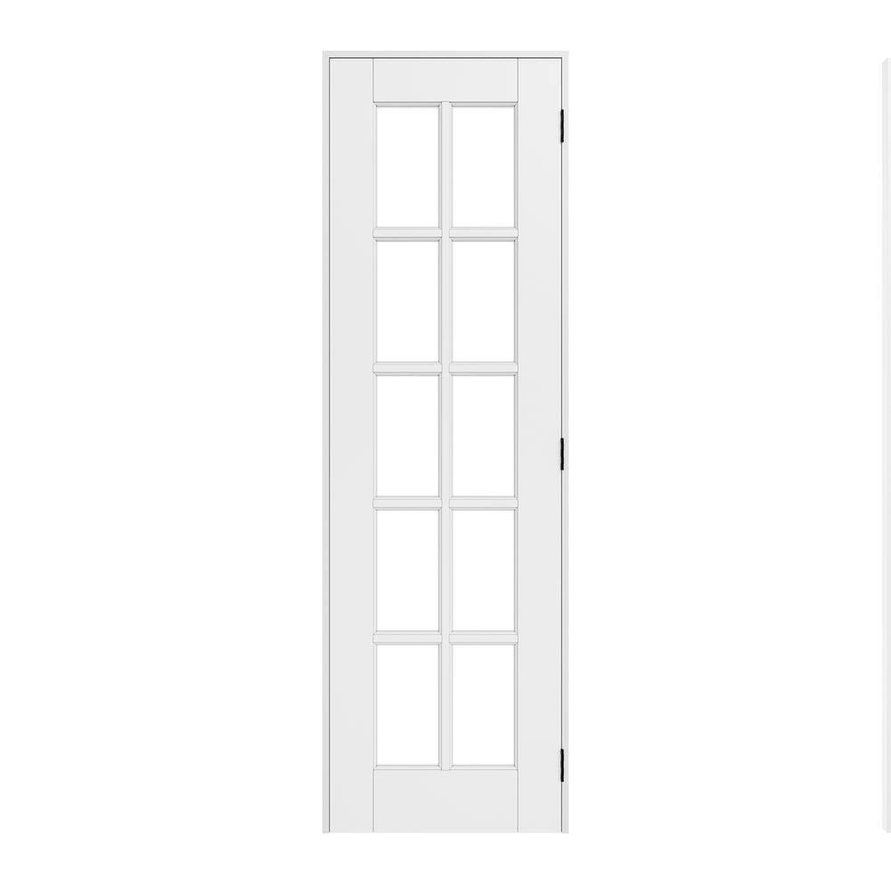 Ark Design 24 In X 80 In 10 Lite Clear Glass Left Handed White Solid