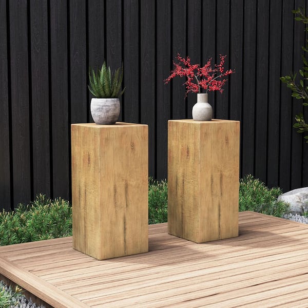 CHRISTOPHER KNIGHT HOME Axis Patio 33.75 in. Wood-Look Square-Column ...