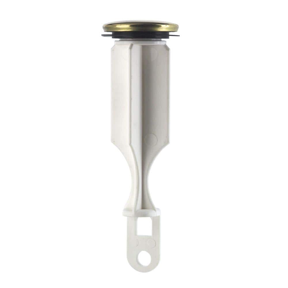 DANCO 1-3/8 in. Plastic Pop-Up Stopper in Polished Brass 88430 - The ...